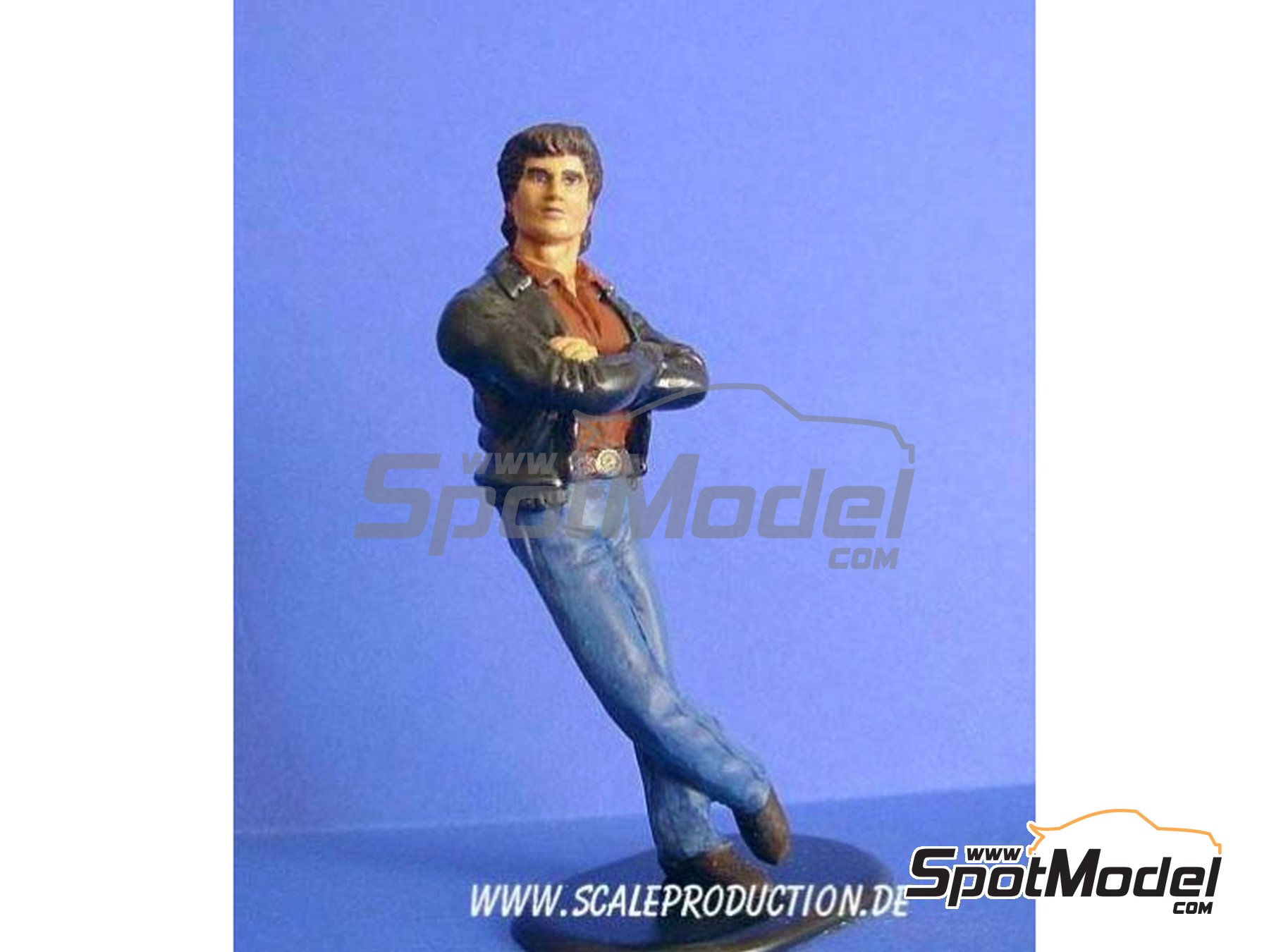 Michael Knight Rider. Figure in 1 24 scale manufactured by Scale Production ref. TMF24017
